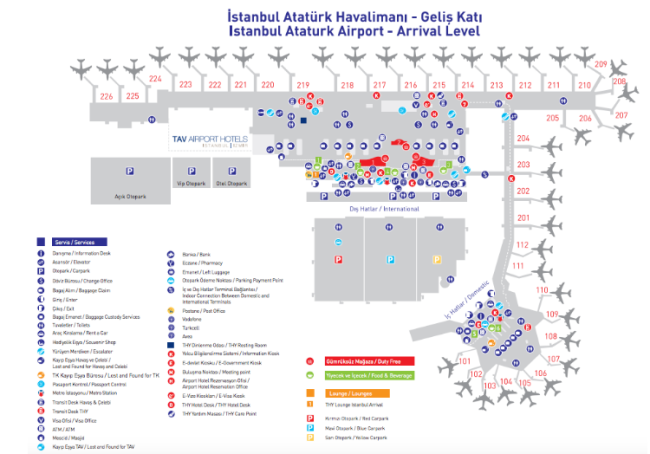 Istanbul Airport Map Istanbul Airport Terminal Map (2025 2024) All